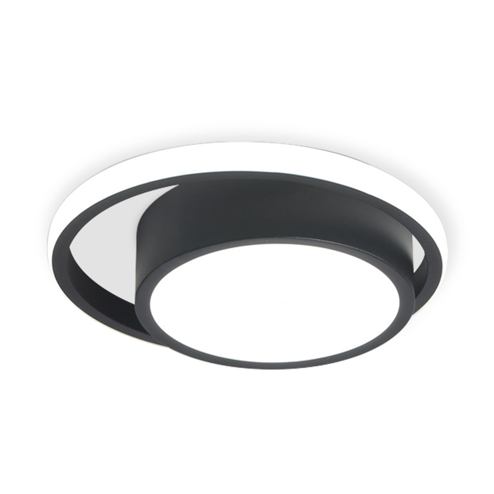 Stonebanks Modern LED Ceiling Light, Round, Black, 26W, 3000K, for ...
