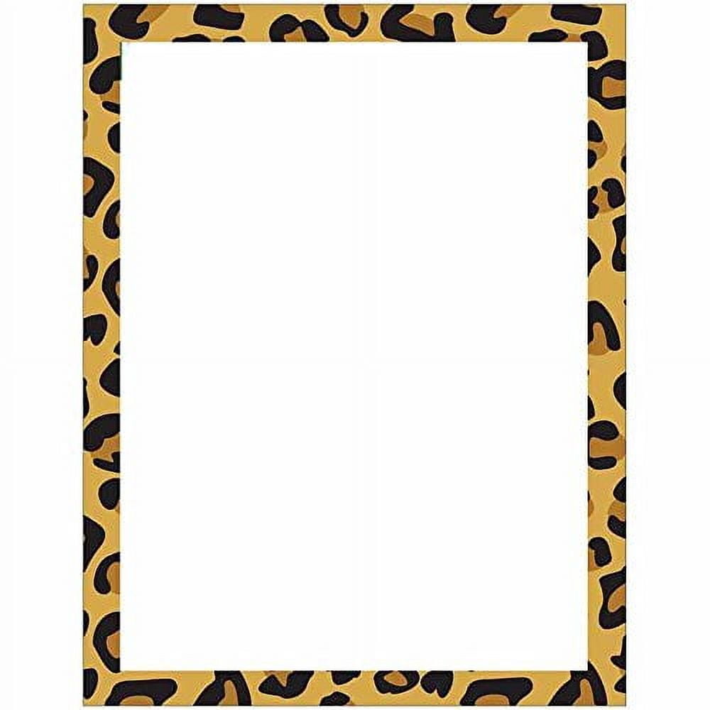 Modern Leopard Animal Print Stationery Letter Paper - Walmart.com