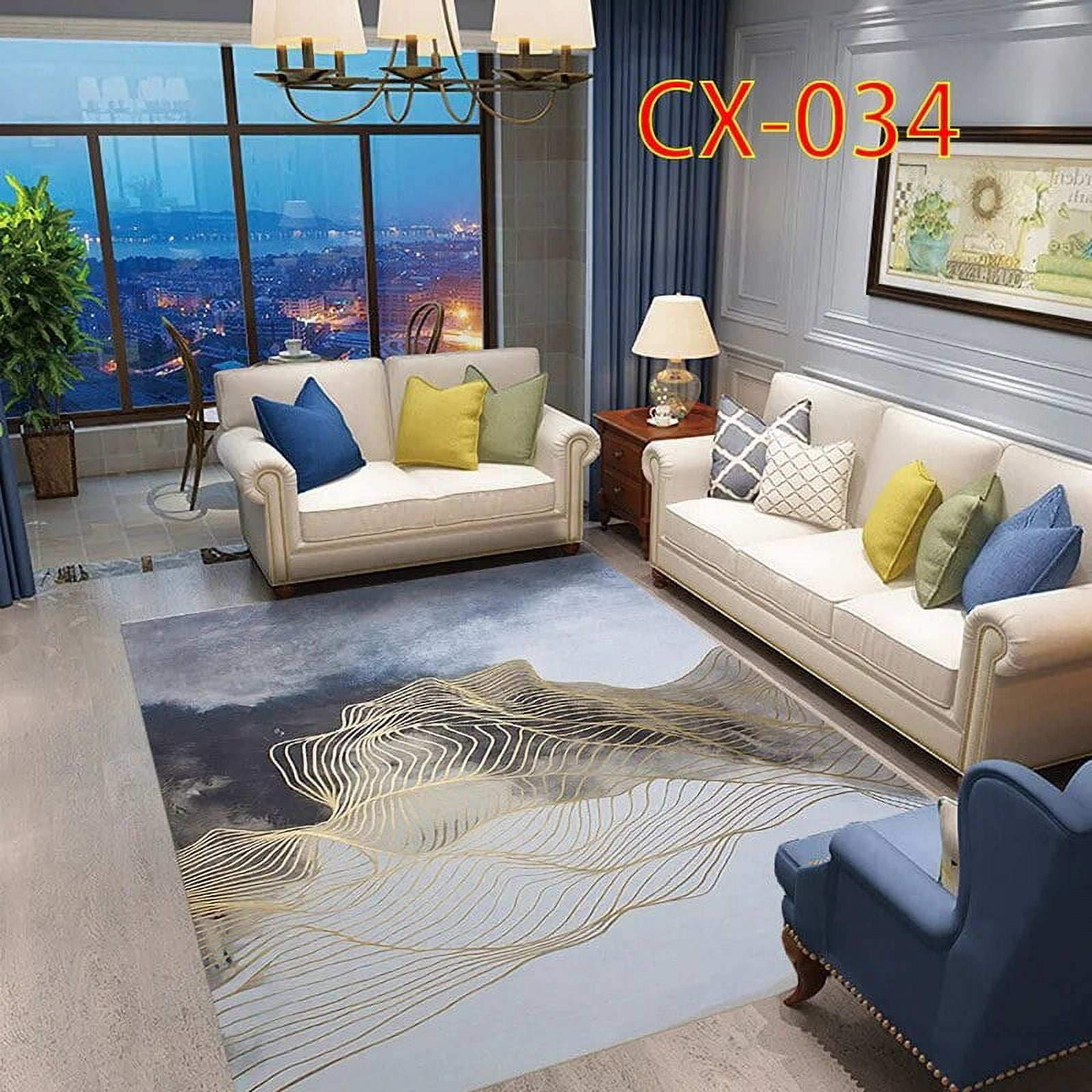 Modern Light Bedroom Decor Carpets Simple Living Room Large Area Carpet ...