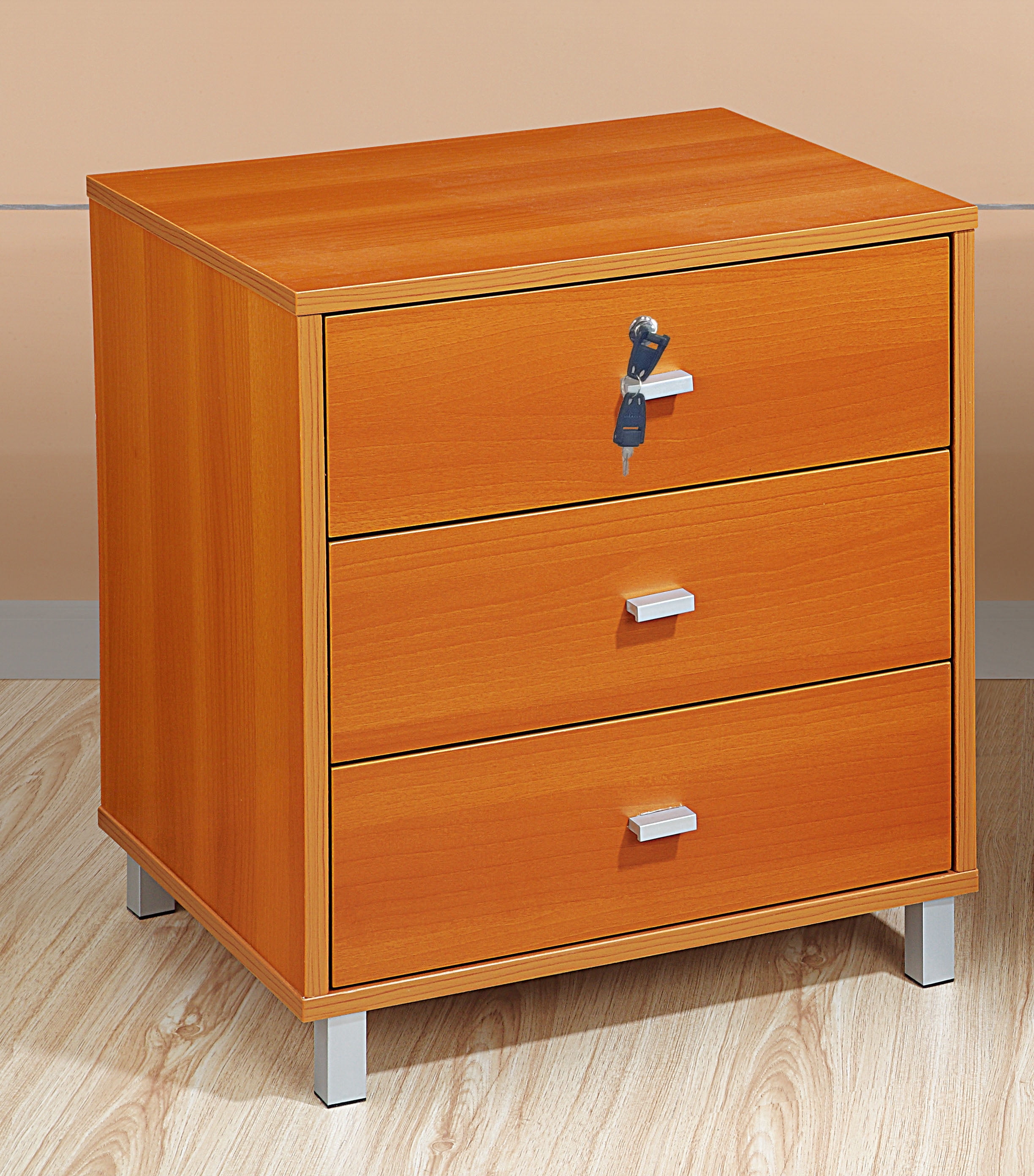 Nightstand with locking door store