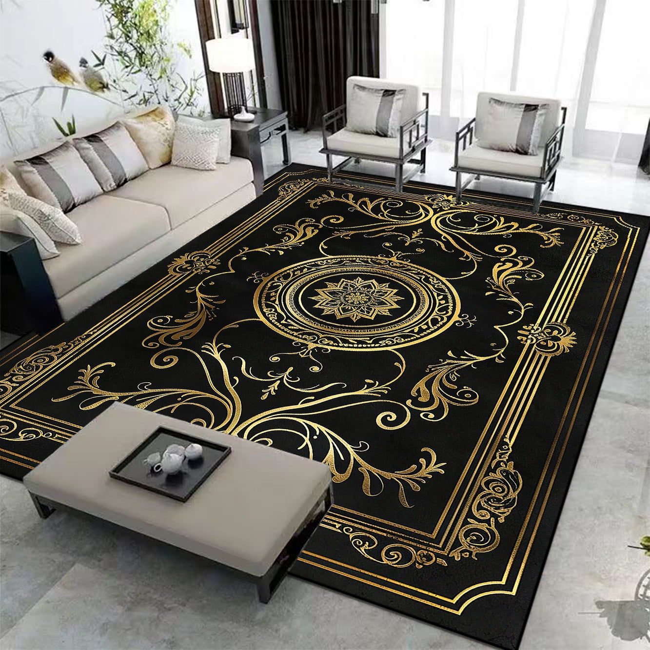 Modern Light Luxury Carpets for Living Room Home ration Bedroom Carpets ...