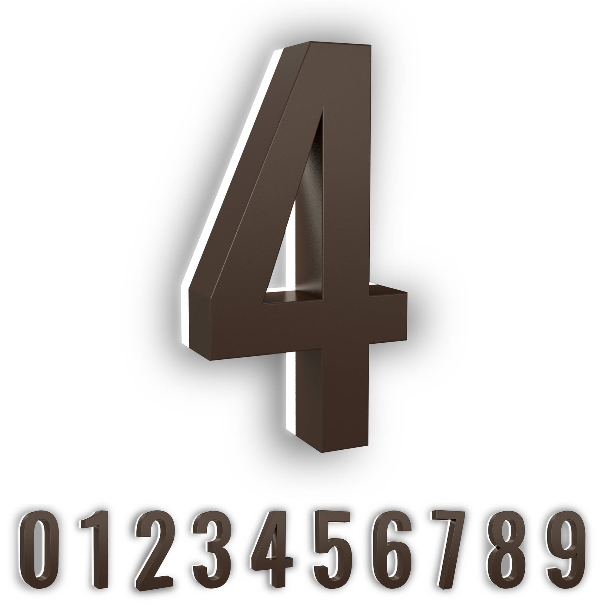 5-Inch LED Backlit Address Number for House - Waterproof Outdoor ...