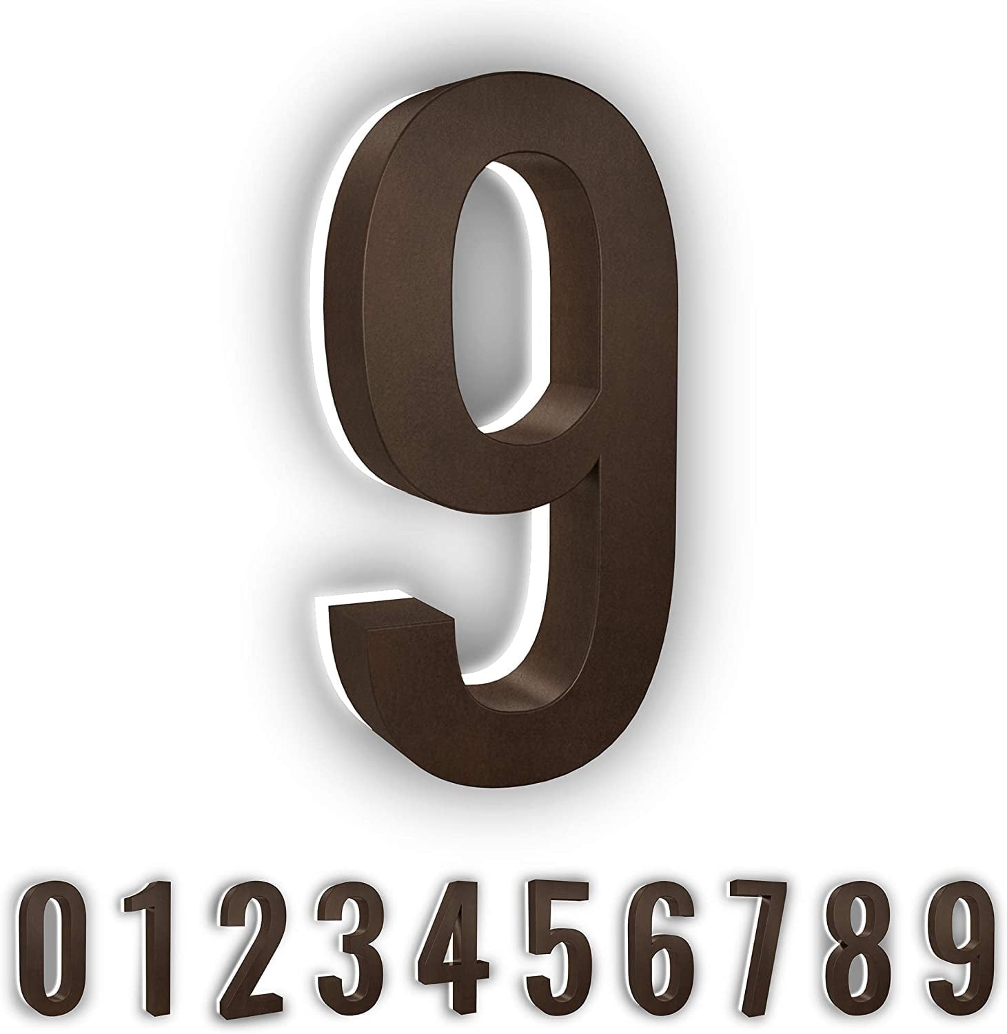 5-Inch LED Backlit Address Number for House - Waterproof Outdoor ...