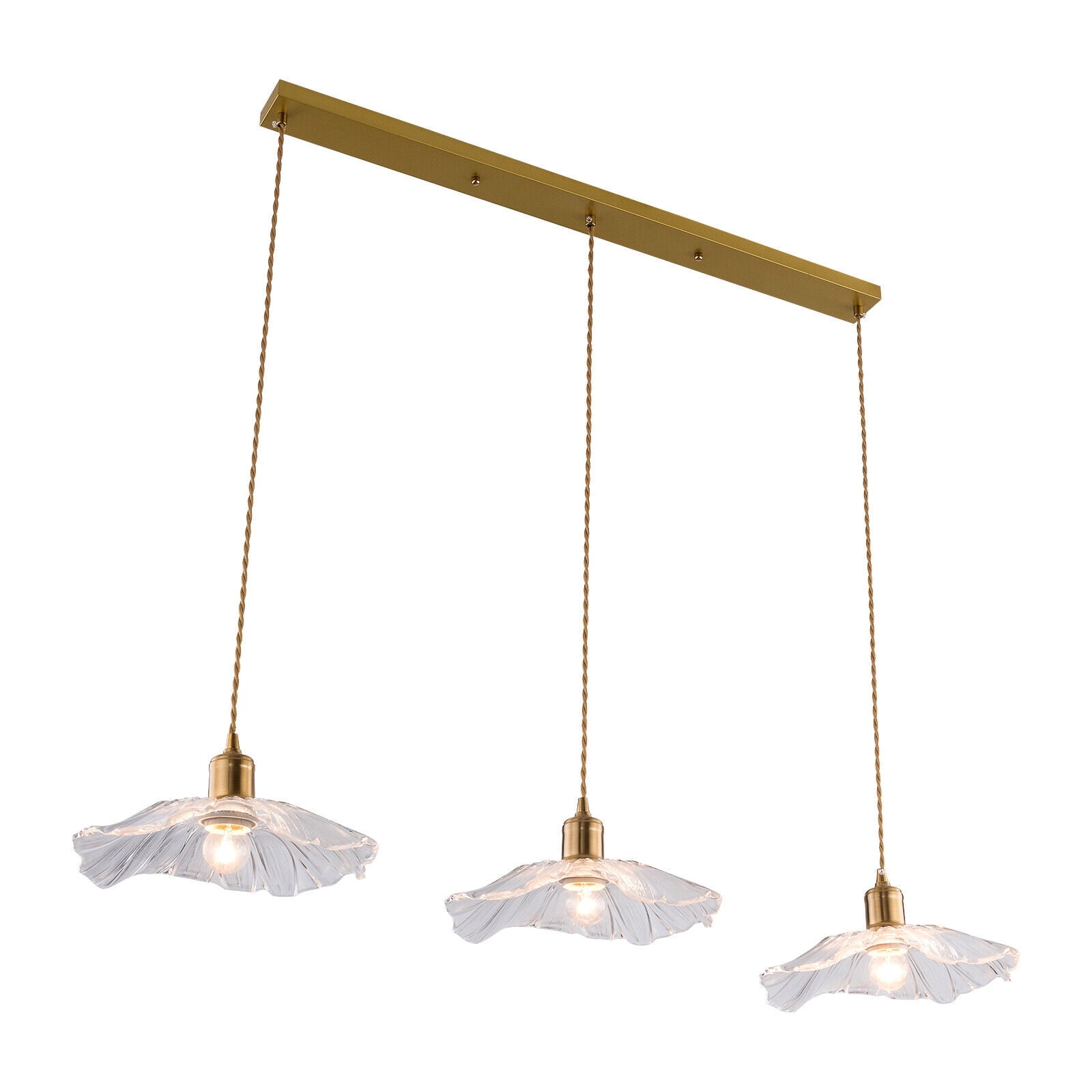 Modern Linear Barn Pendant Light,3-Light Cluster Chandelier Light ...