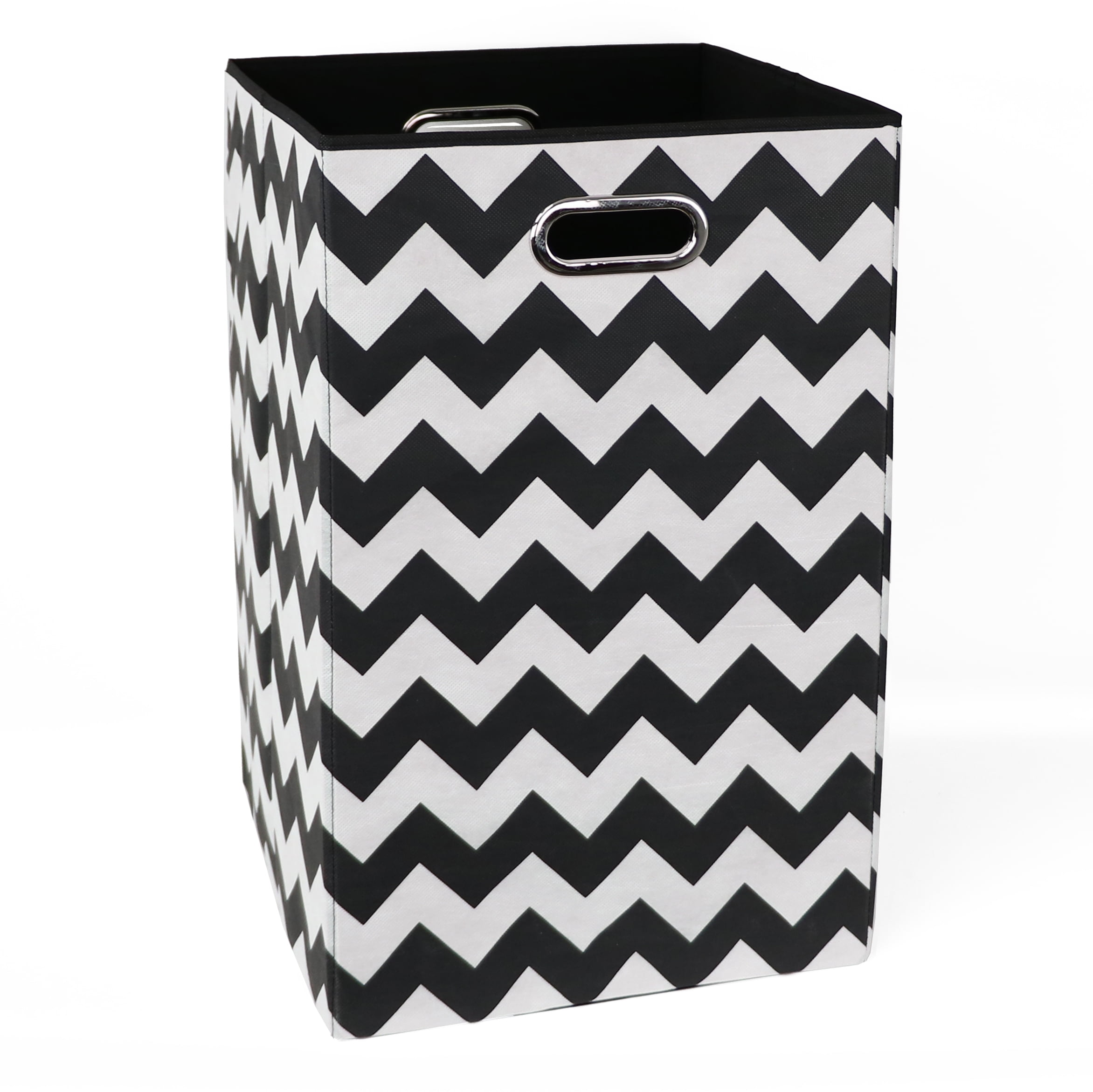 Modern Littles Black Chevron Folding Laundry Bin - Walmart.com