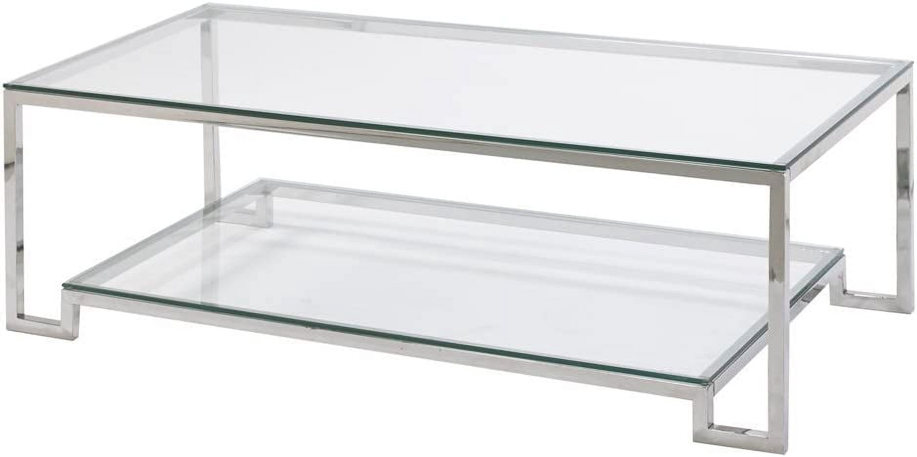 Modern Living Room Accent Table with Durable Metal Frame, Bottom Shelf ...