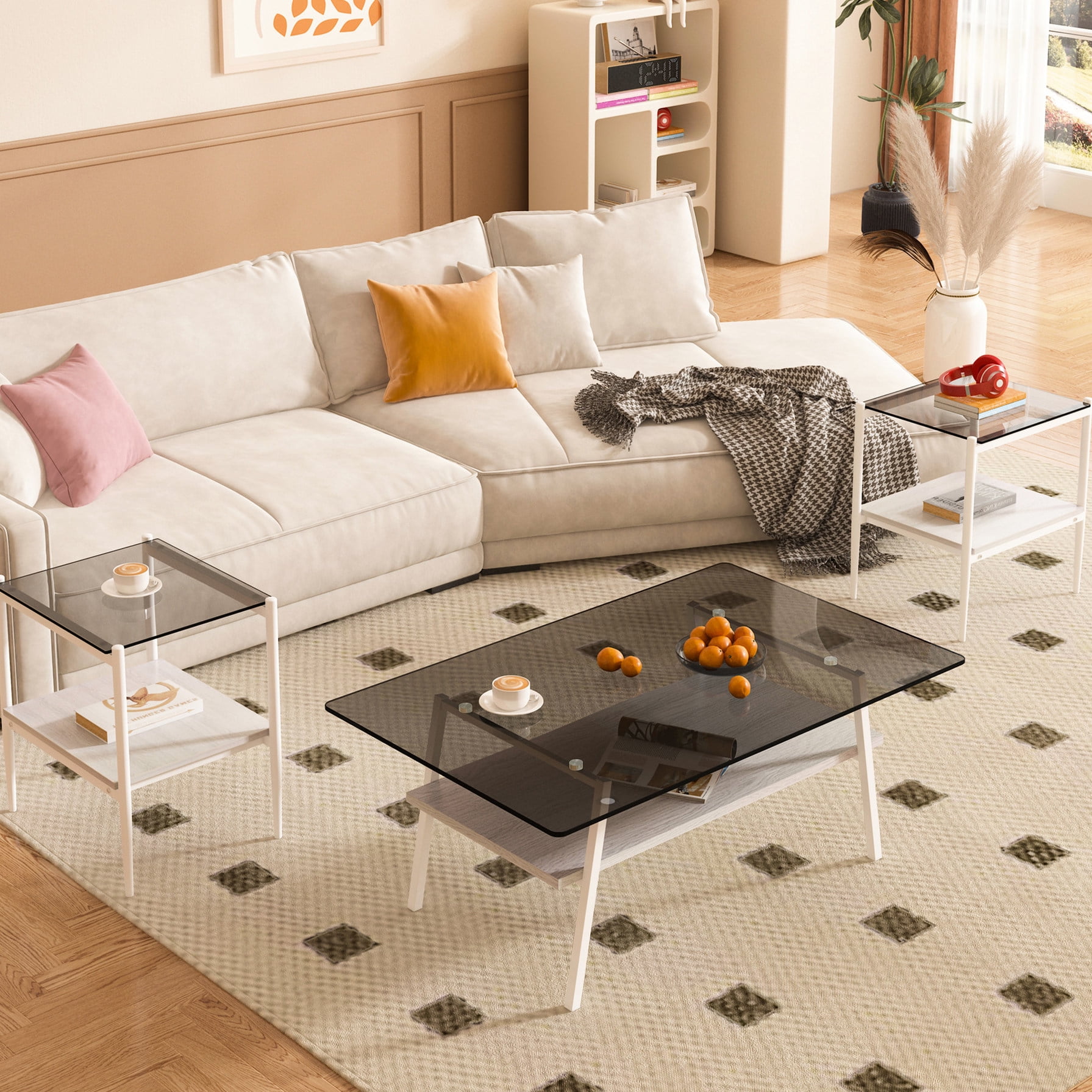 Modern Living Room Tables+MDF Storage Layer"-"Personal Belongings ...