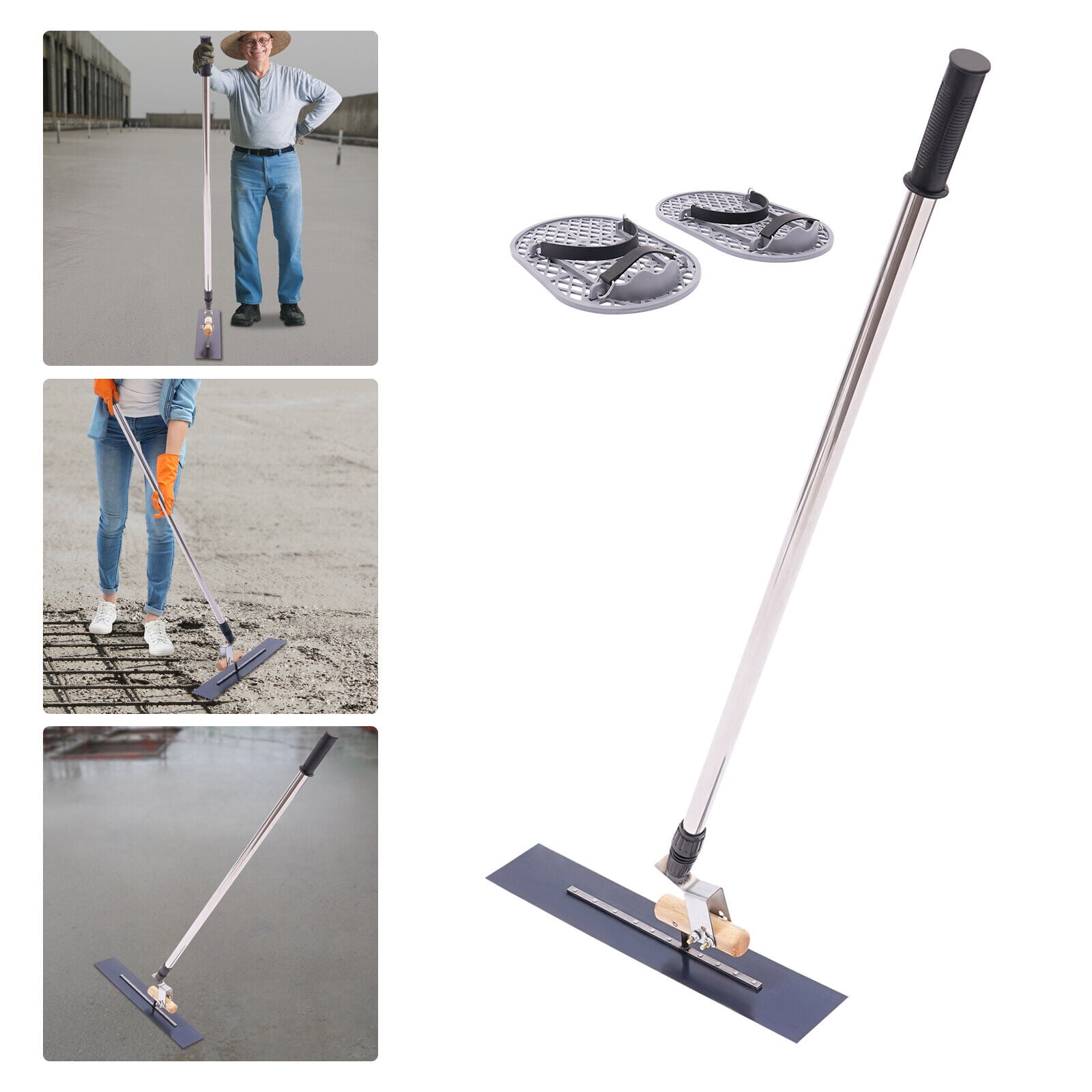 Modern Long Handle Concrete Trowel Cement Surface Smoothing Tool w ...