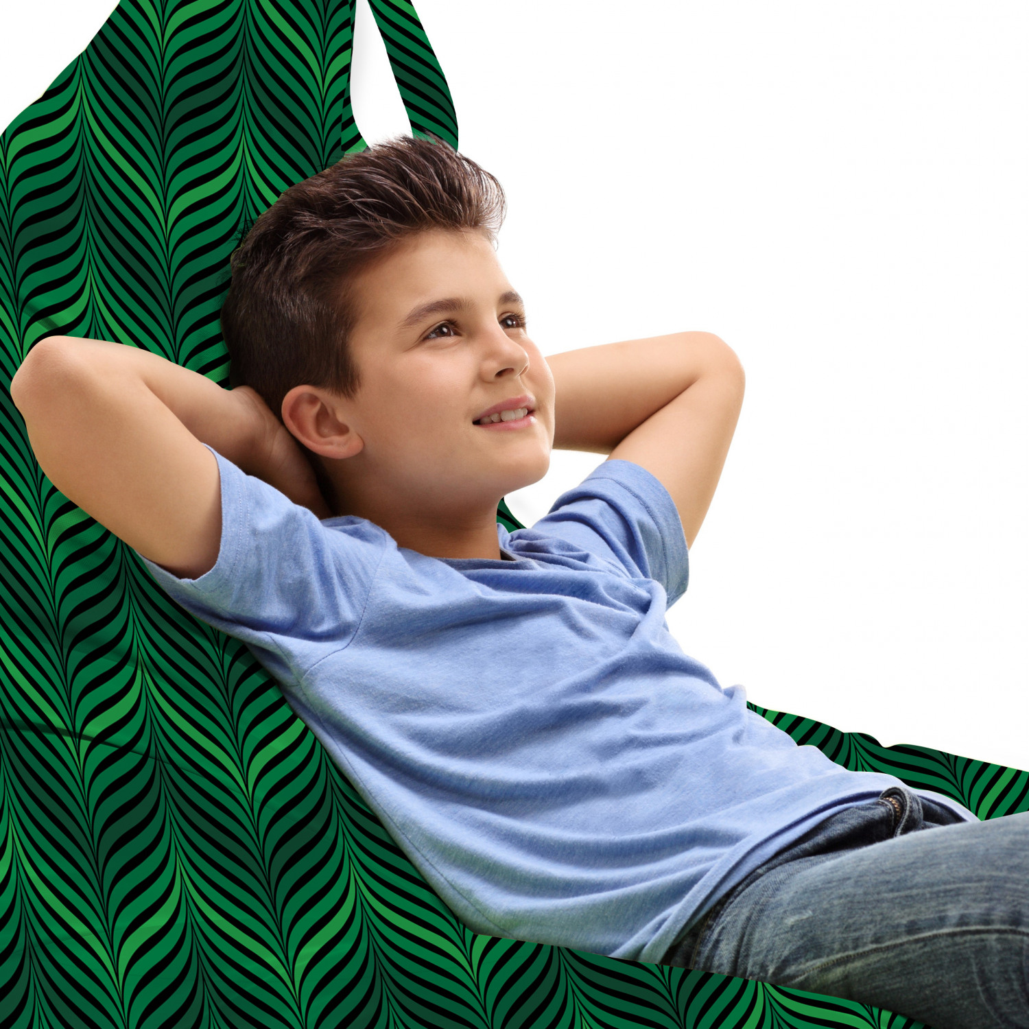 Modern Lounger Chair Bag, Monochrome Color Gradient Effect Vertical ...