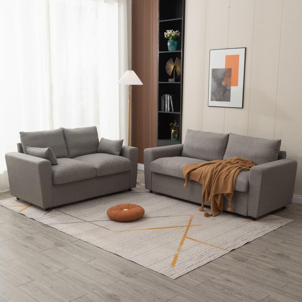 Modern Loveseat, 2 Seater and 3 Seater Sofa Couch with Under Storage ...