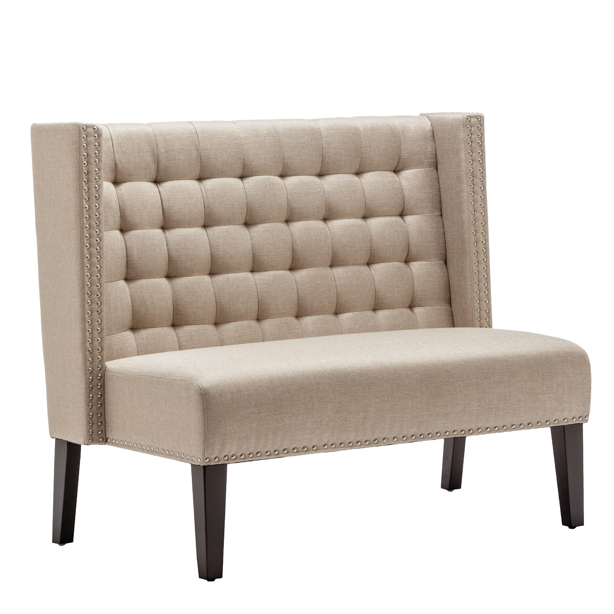 Modern Loveseat Settee Bench Sofa Upholstered Banquette Couch for ...