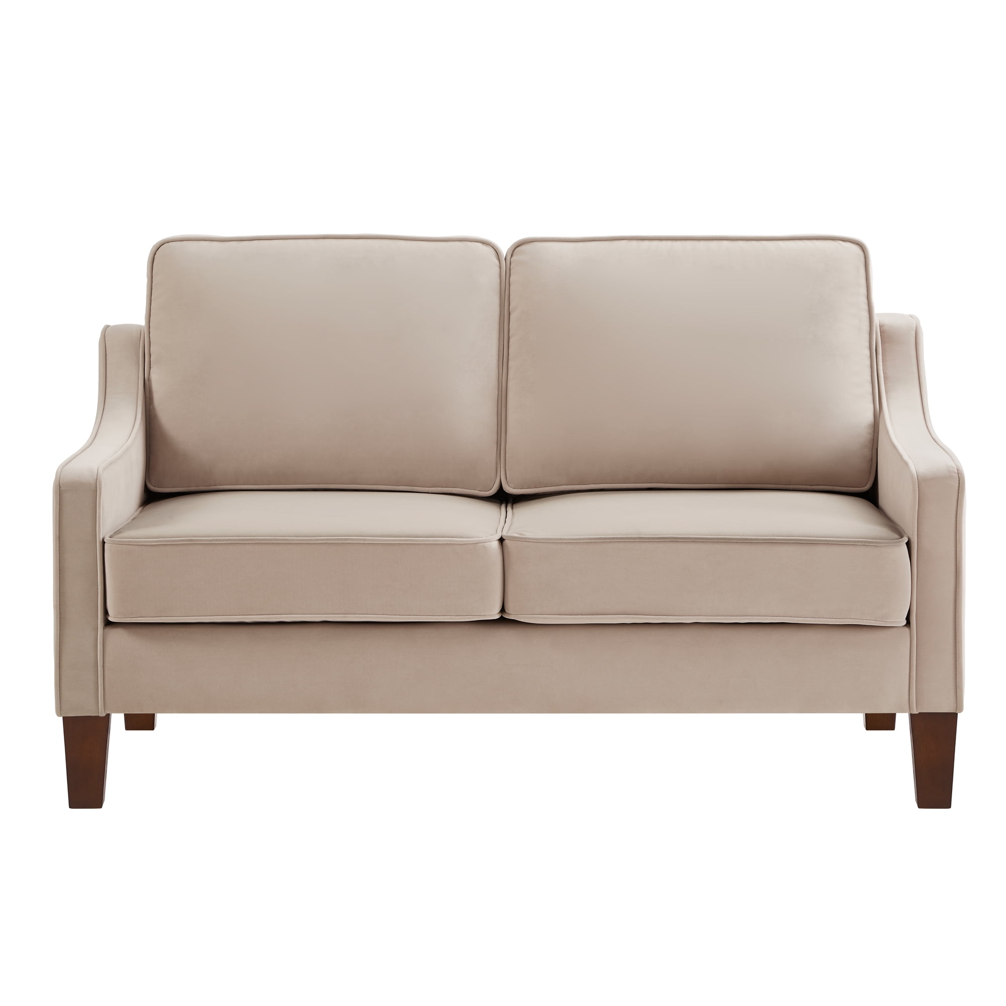 Modern Loveseat sofa for Living Room, Upholstered Velvet Small Couch ...