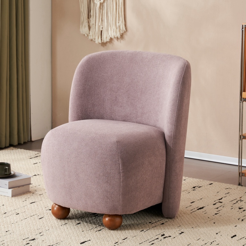 Modern Low Back White Upholstered Accent Armchair with Gold Metal Legs ...