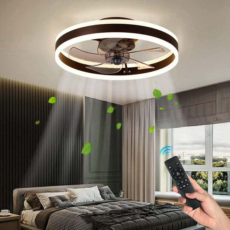 Modern Low Profile Ceiling Fan 38" Modern Forms Vox Flush Mounted