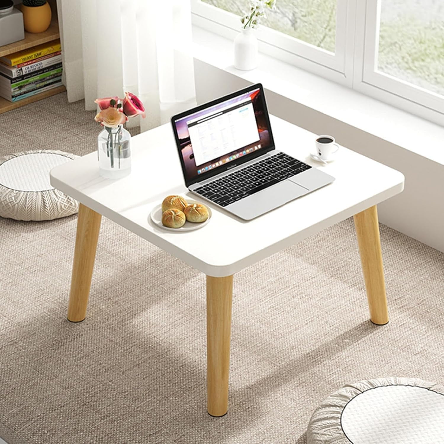 Modern Low Table, Bay Window Square Side Coffee Table, Tatami Balcony ...