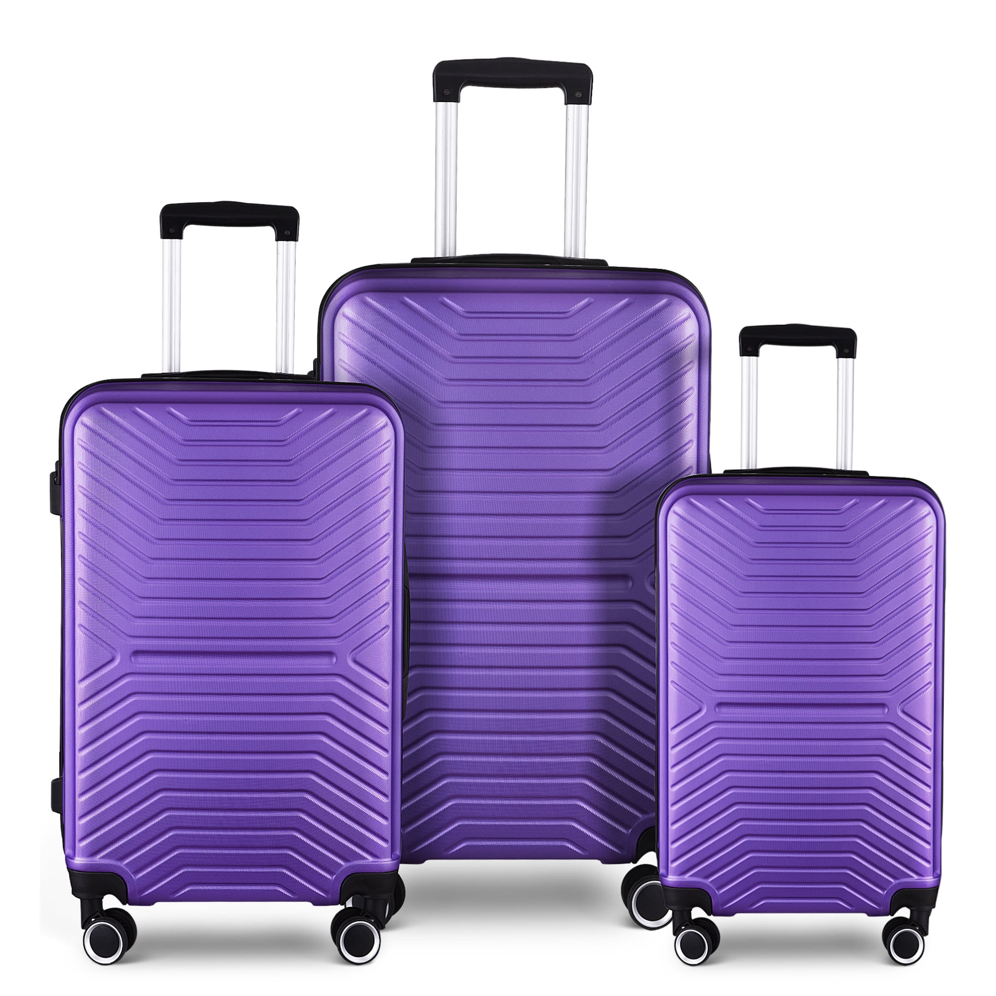 Modern Luggage Sets 3 Piece Suitcase Set 20/24/28 with 360° Swivel ...