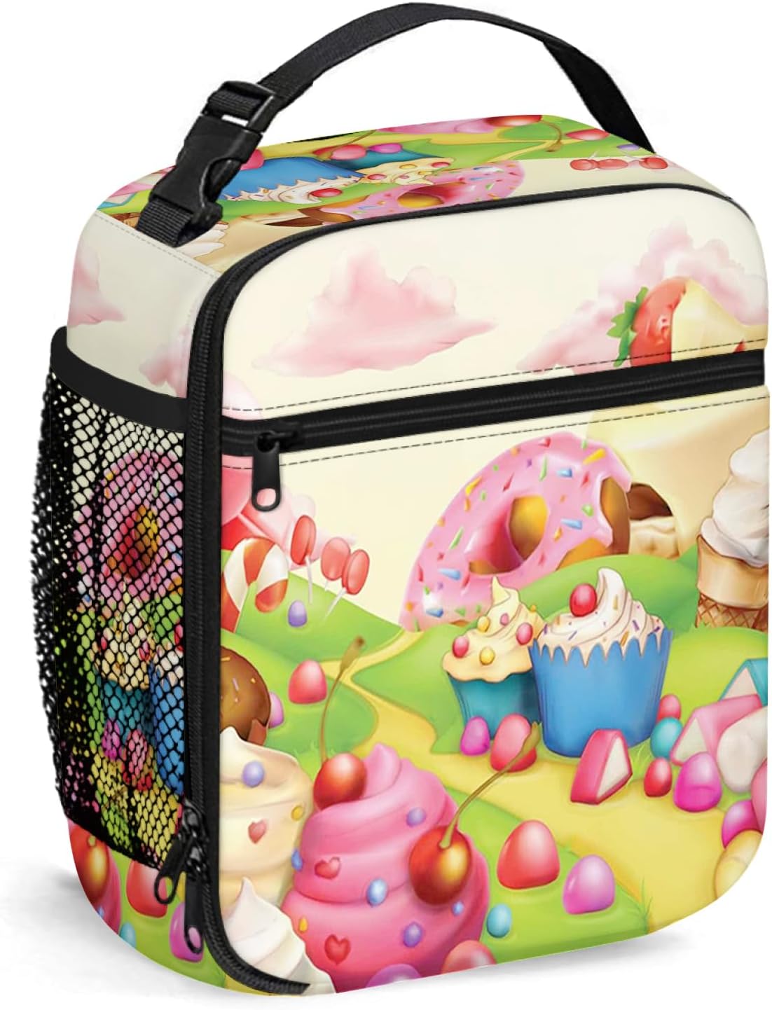 Modern Lunch Bag,Ice Cream Cotton Candy,Lunch Box Insulated Meal Bag ...