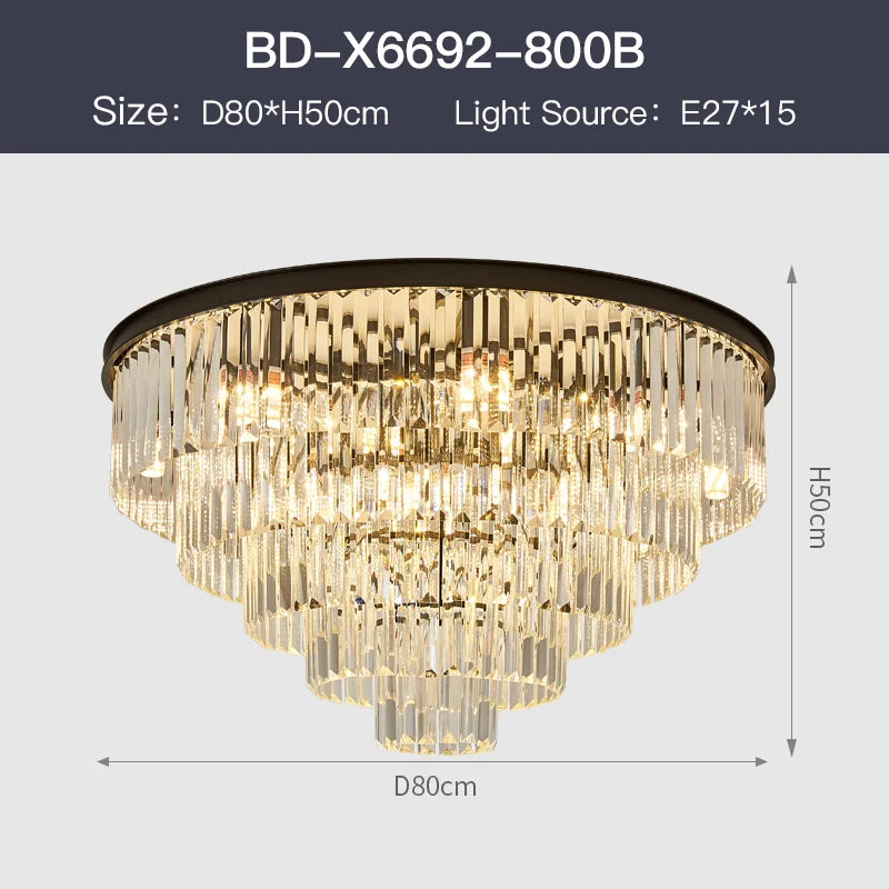 Modern Luxury Gold Round Decorative Residential LED Ceiling Light ...