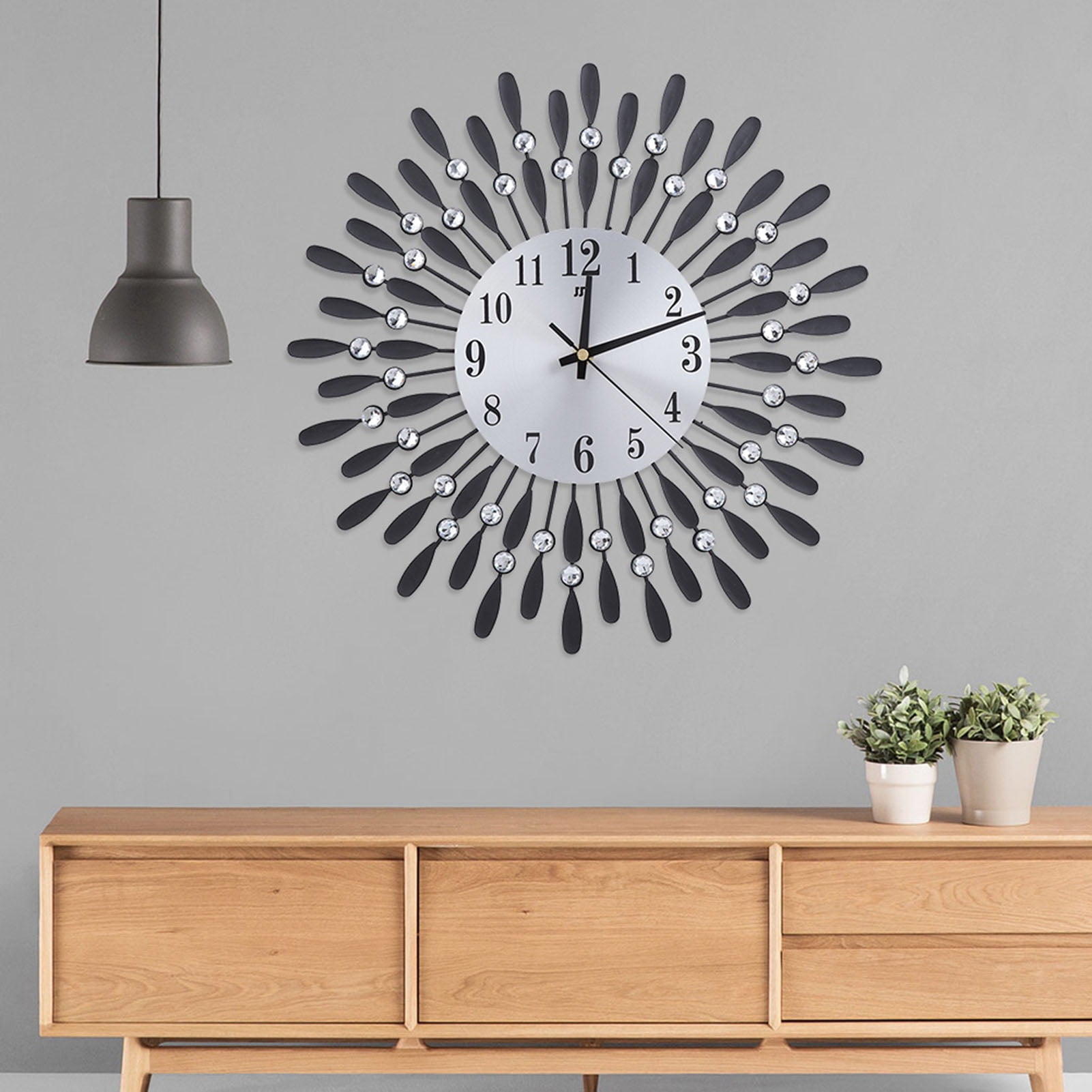 Modern Luxury Wall Hanging Clock Big Watch Decor Home Office Room Decor ...