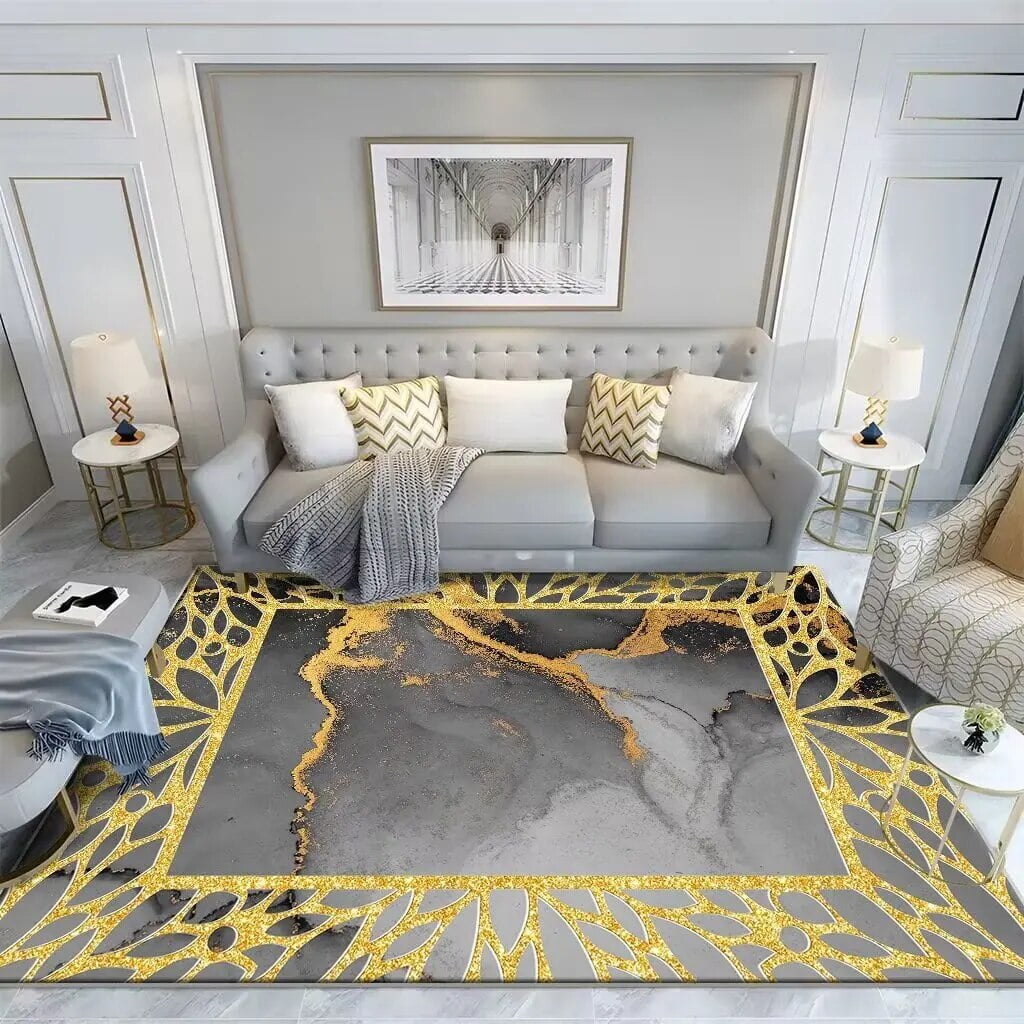 Modern Luxury carpets for living room Home Hall Marble Decor Carpet ...
