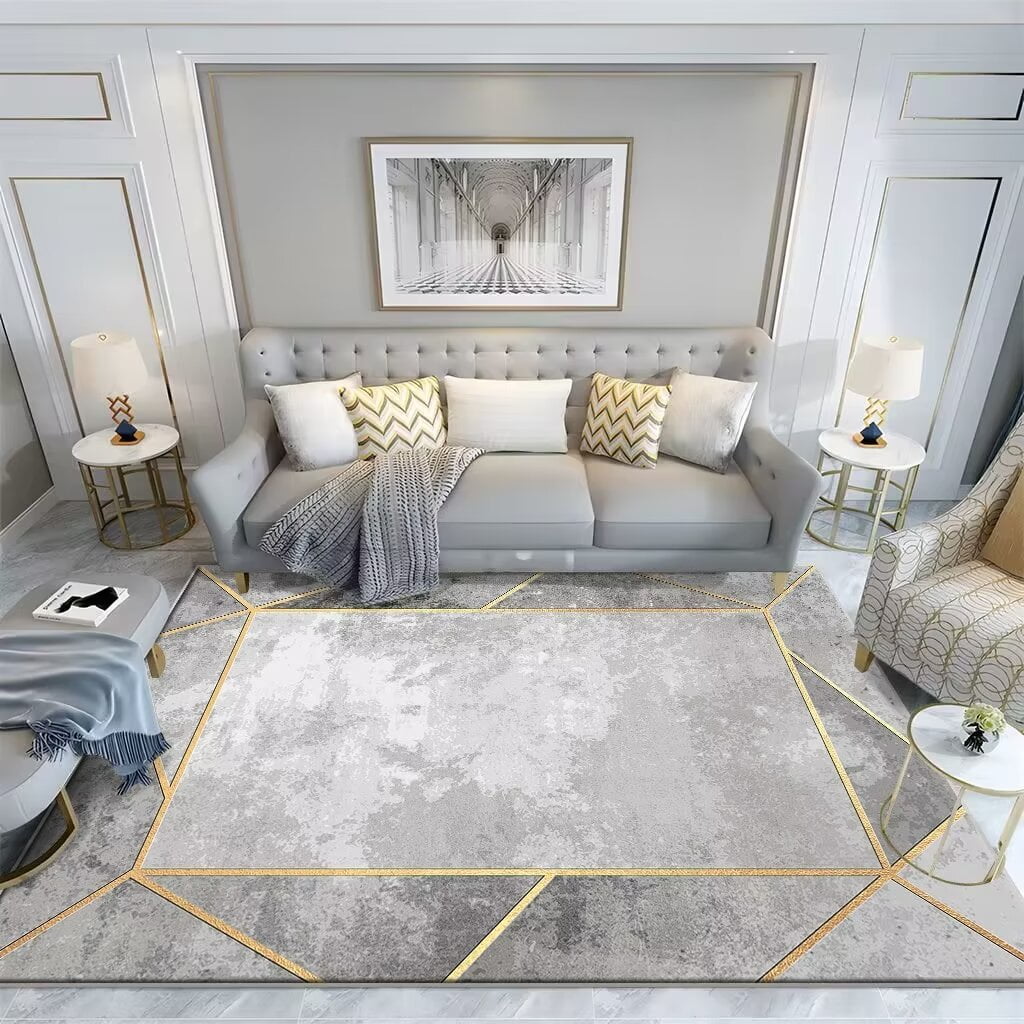 Modern Luxury carpets for living room Home Hall Marble r Carpet Sofa ...