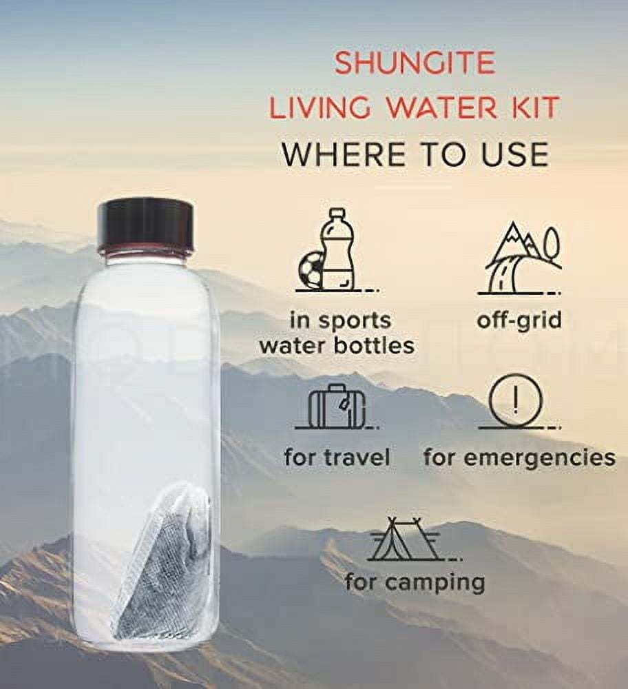 Modern ŌM Shungite Living Water Kit | Ready to Use Elite Shungite Stone ...