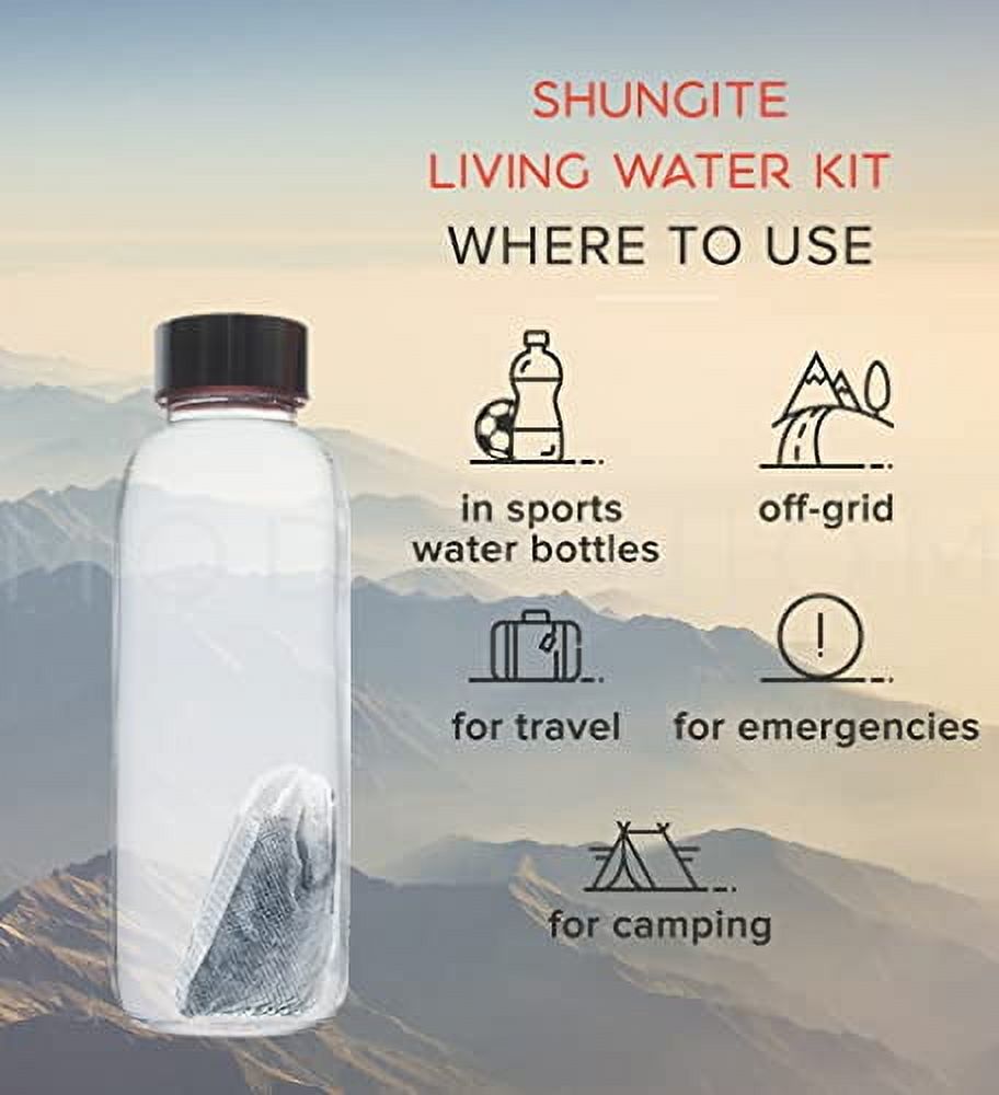 Modern ŌM Shungite Living Water Kit | Ready to Use Elite Shungite Stone ...