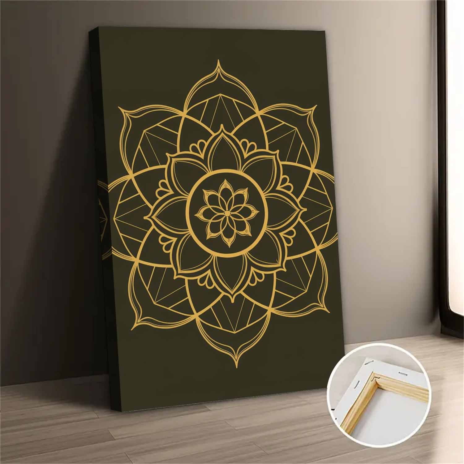 Modern Mandala Canvas Wall Art Print For Bedroom Living Room Decoration ...