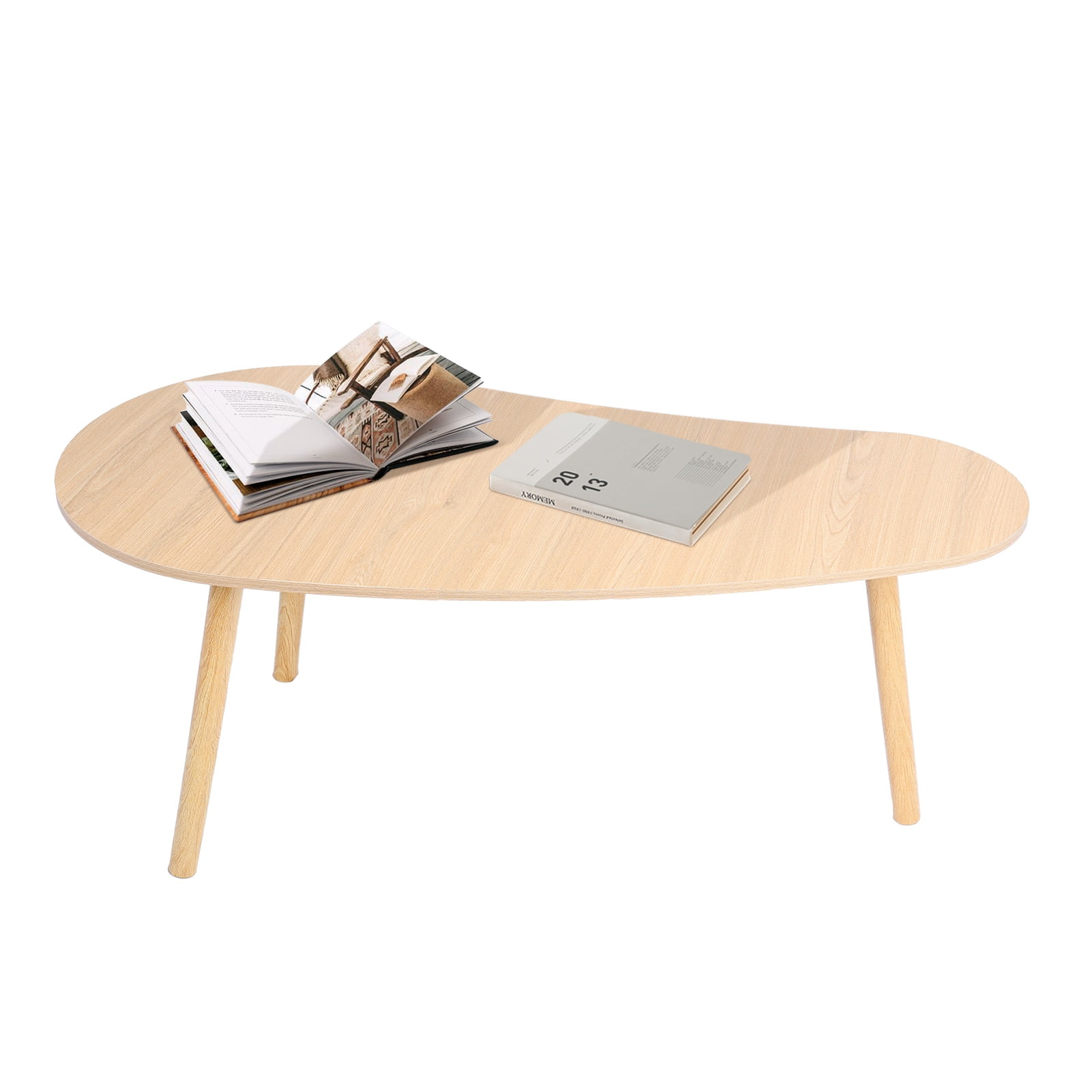 Modern Mango-Shaped Coffee Table, Mid-Century Style Small Center Table ...