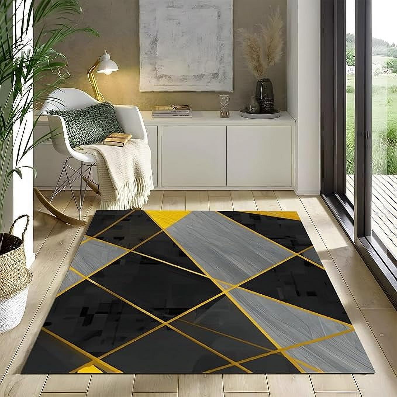 Modern Marble Area Rugs For Living Room Bedroom Farmhouse Dining Carpet ...