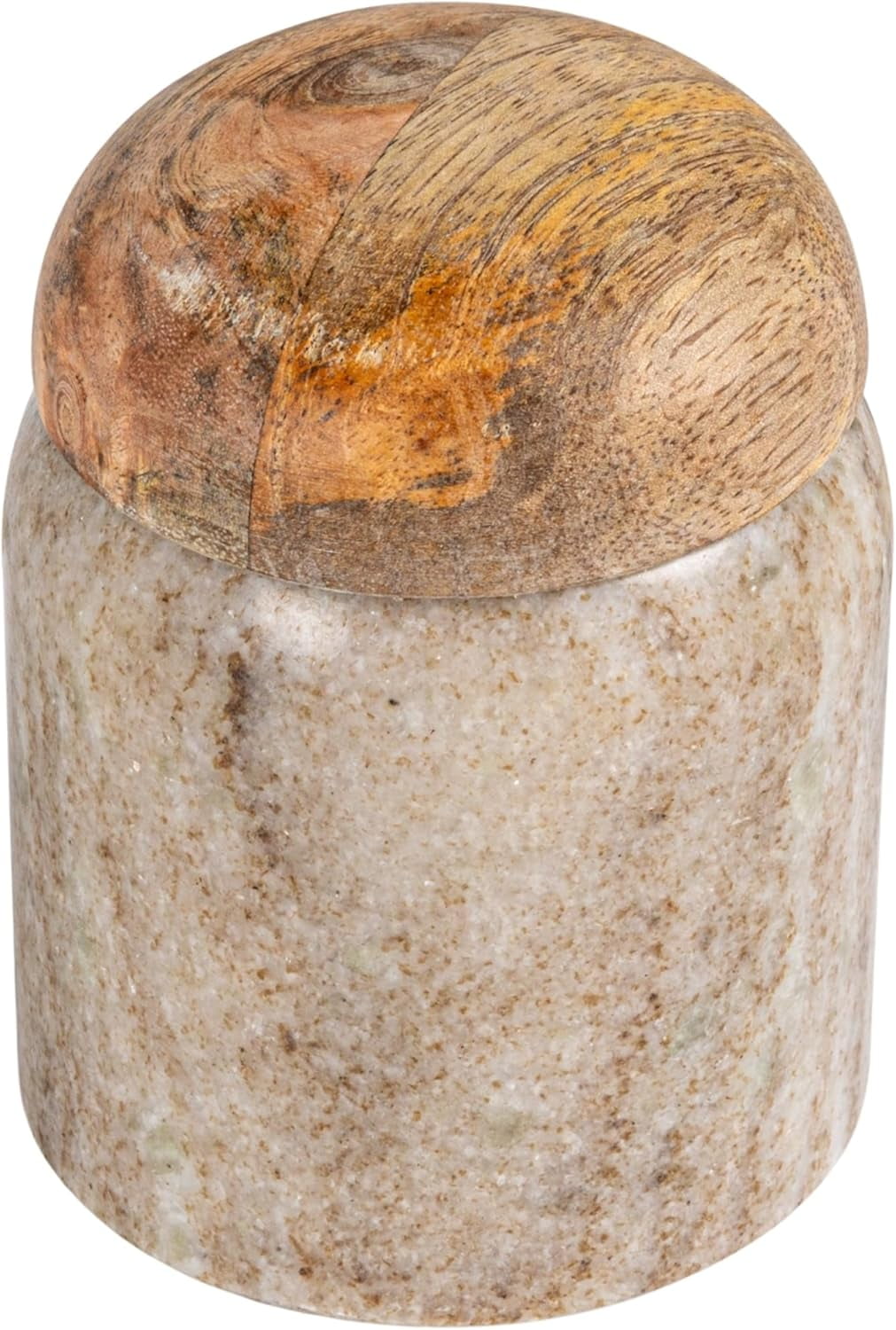 Modern Marble Canister with Wood Lid - Walmart.com