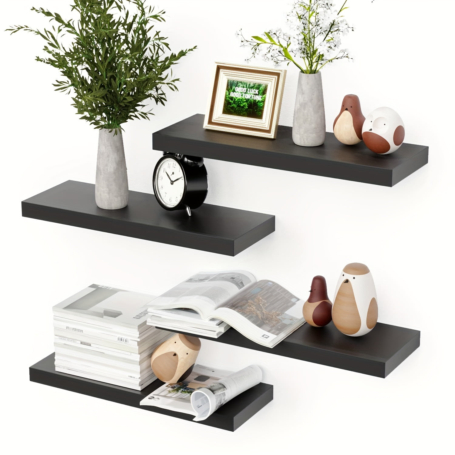 [Modern Marble Floating Shelves] 4 Sets Modern Wall Mounted Floating ...