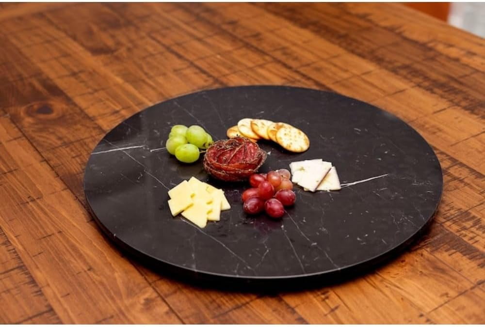 Modern Marble Lazy Susan Turntable, Serving Tray, Handmade Turntable ...