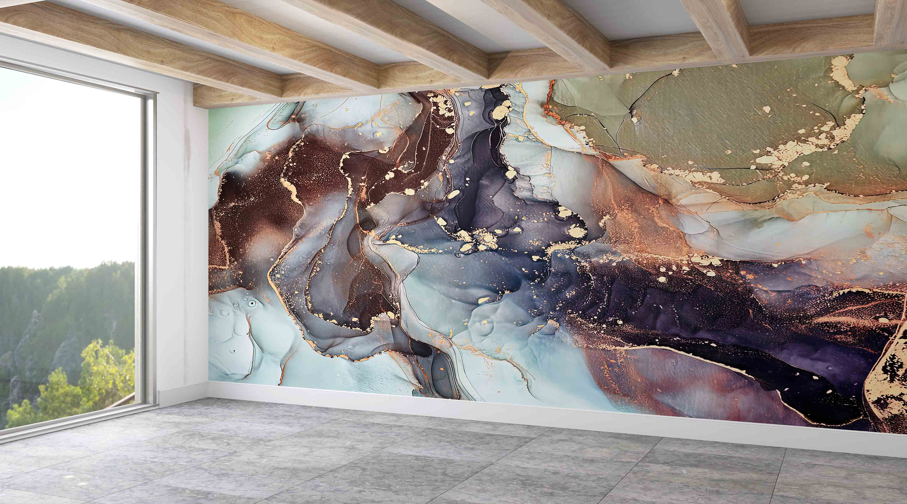 Modern Marble Wall Art, Alcohol Ink Wallpaper, 3d Wallpaper, Modern ...