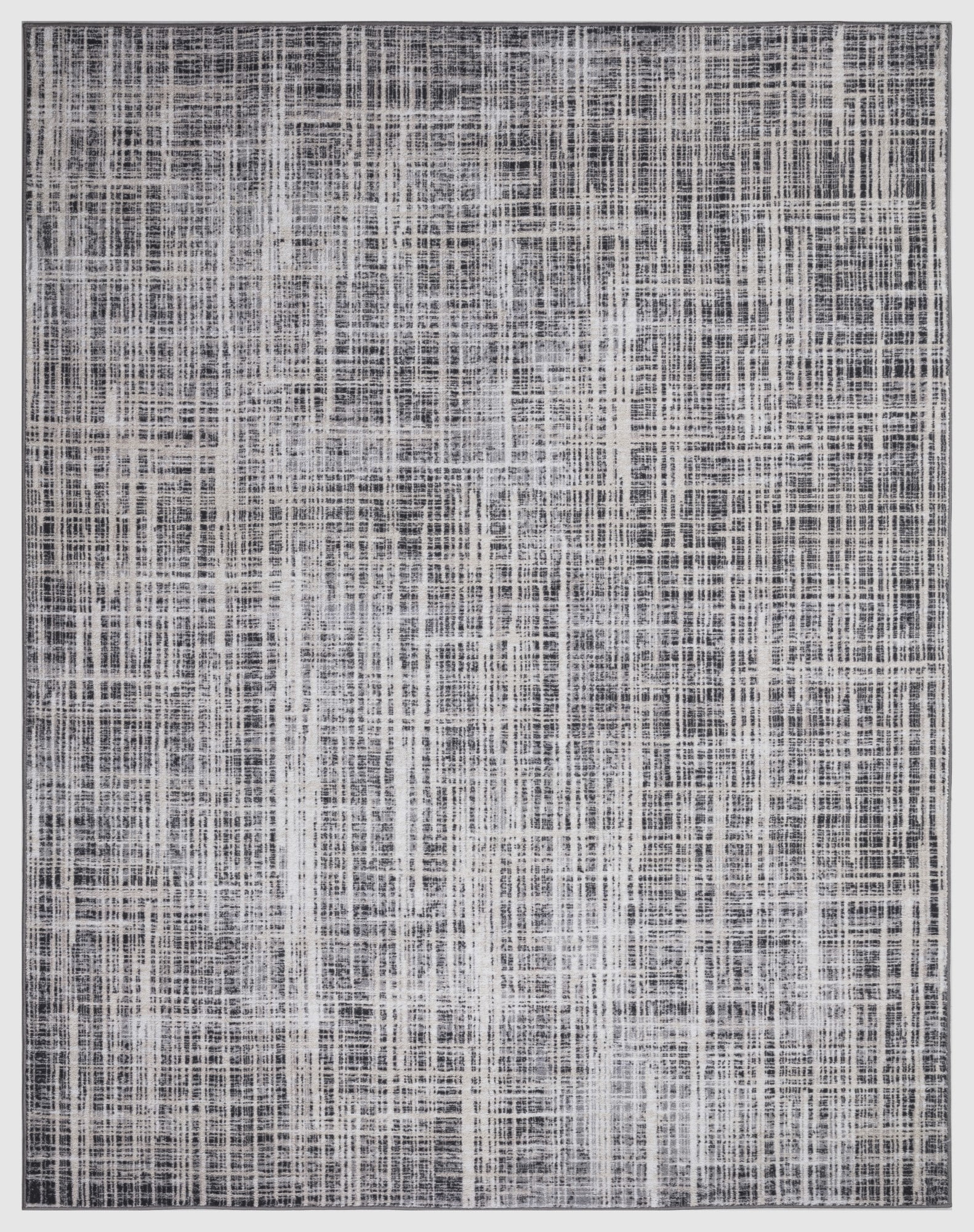 Modern Marvel Ivory 8 ft. x 10 ft. Machine Washable Abstract Indoor ...