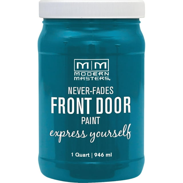 Modern Masters Indoor/Outdoor Front Door Paint, Satin Tranquil, 32 Fl ...