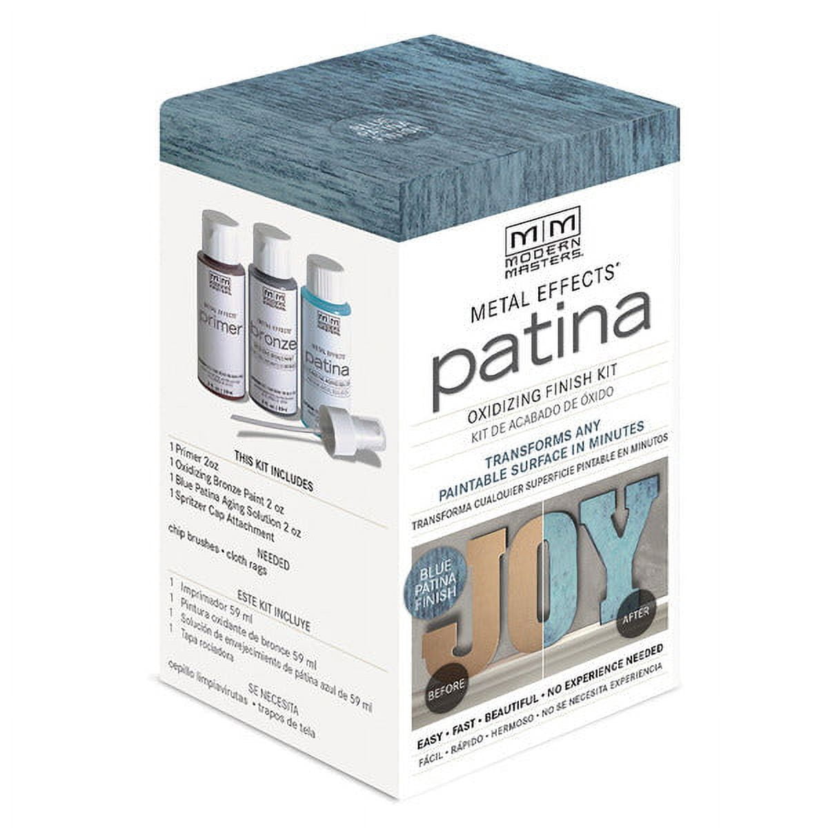 Modern Masters 306291 Metal Effects Blue Patina Oxidizing Finish Kit, 2 ...