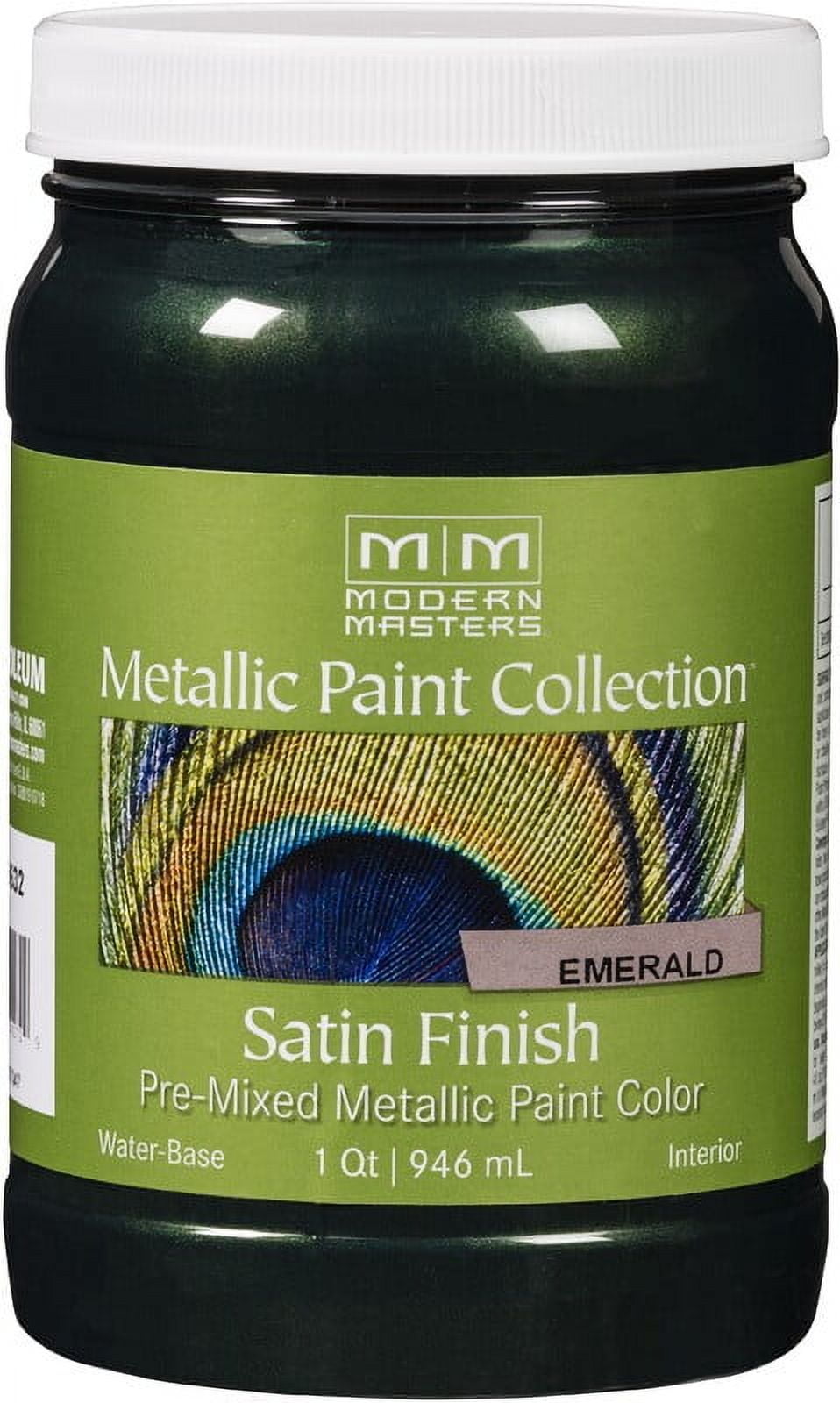 Modern Masters ME796 Metallic Paint, Emerald - 1 qt. - Walmart.com