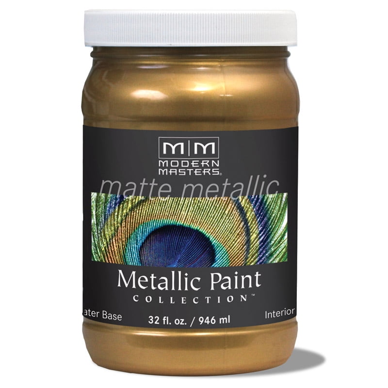 Modern Masters MM289 1 Qt. Brass Matte Metallic Paint - Walmart.com