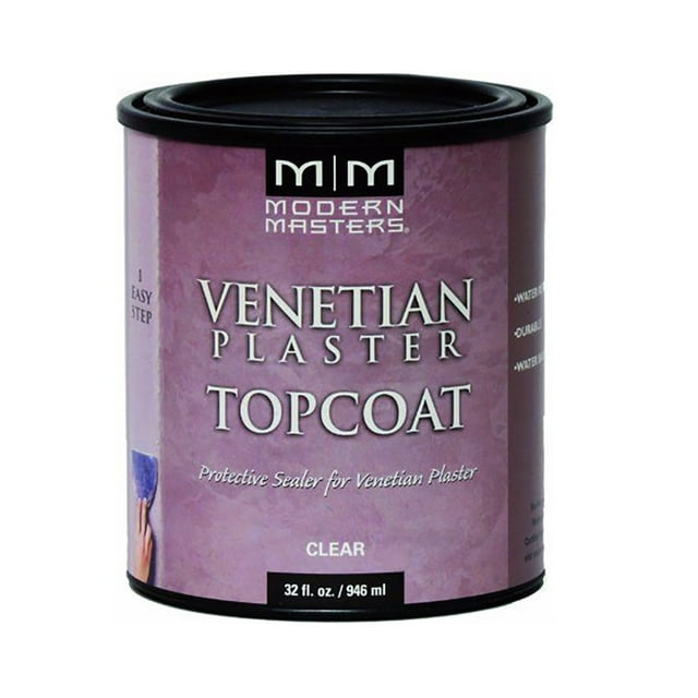 Modern Masters Satin Clear Venetian Plaster, 1 qt, Low VOC Protective ...