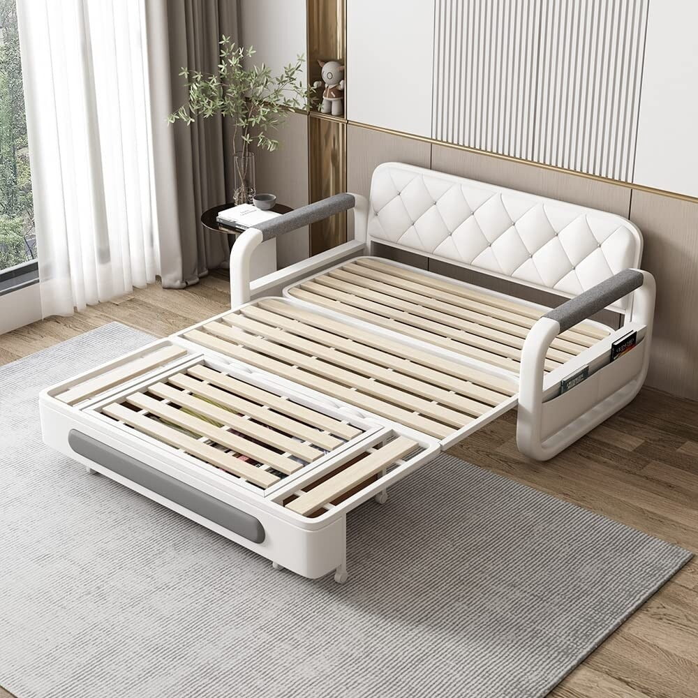 Modern Memory Foam Sleeper Sofa with Storage 50.3'' W - Walmart.com