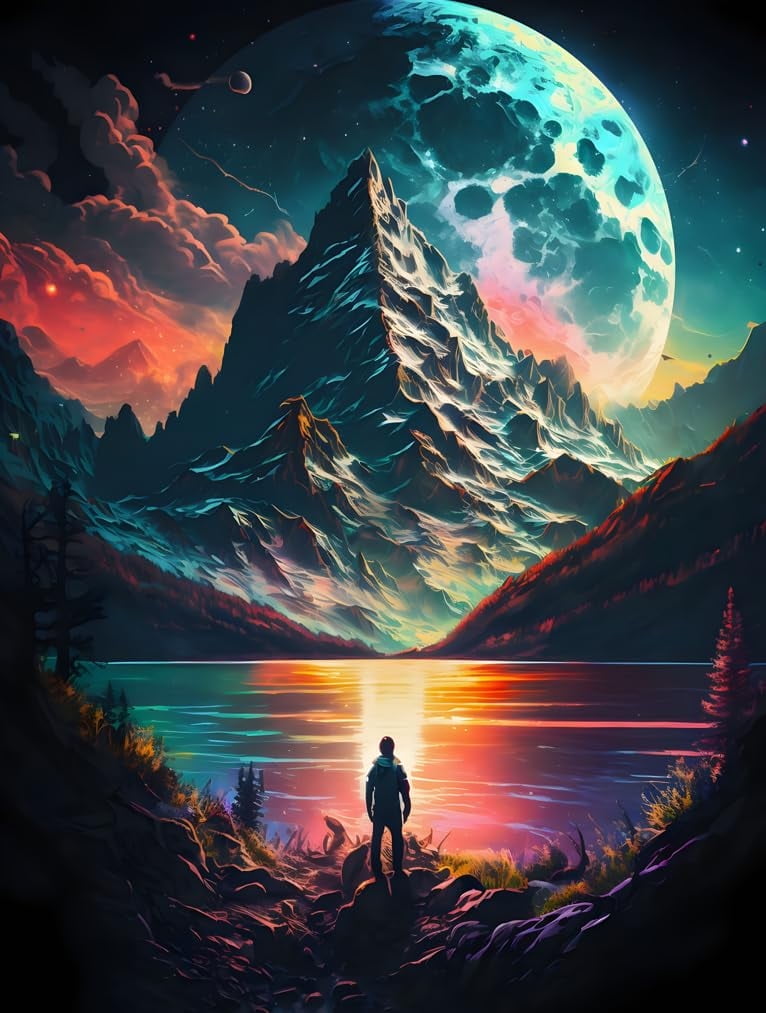 Modern Merch Landscape Fantasy Diamond Art Kits for Adults, Fantasy ...