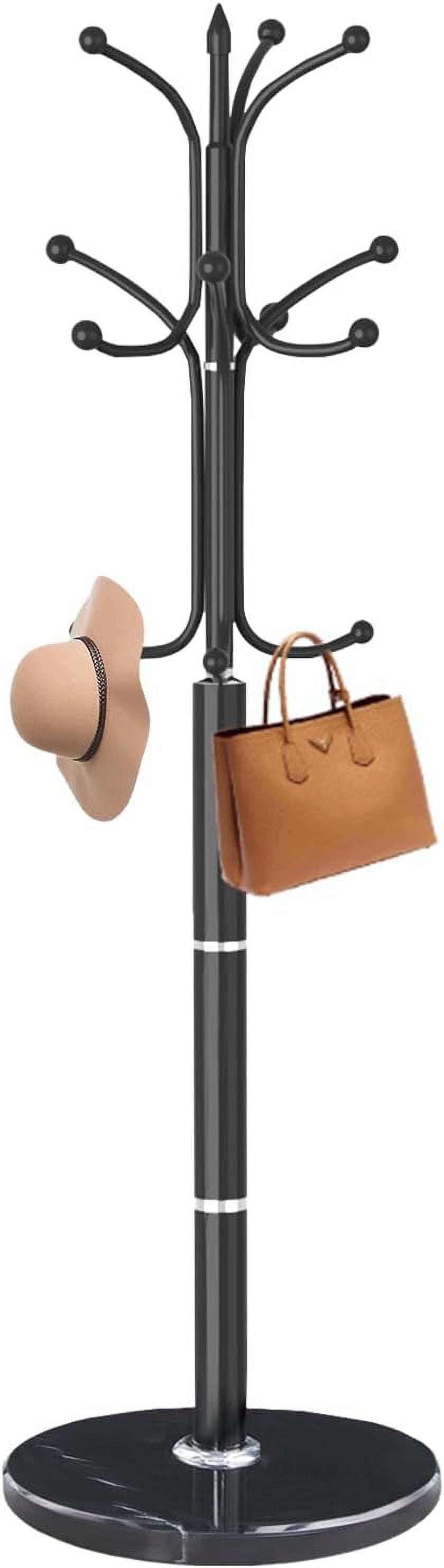 Modern Metal Coat Rack Stand, Coat Rack Freestanding with Natural ...