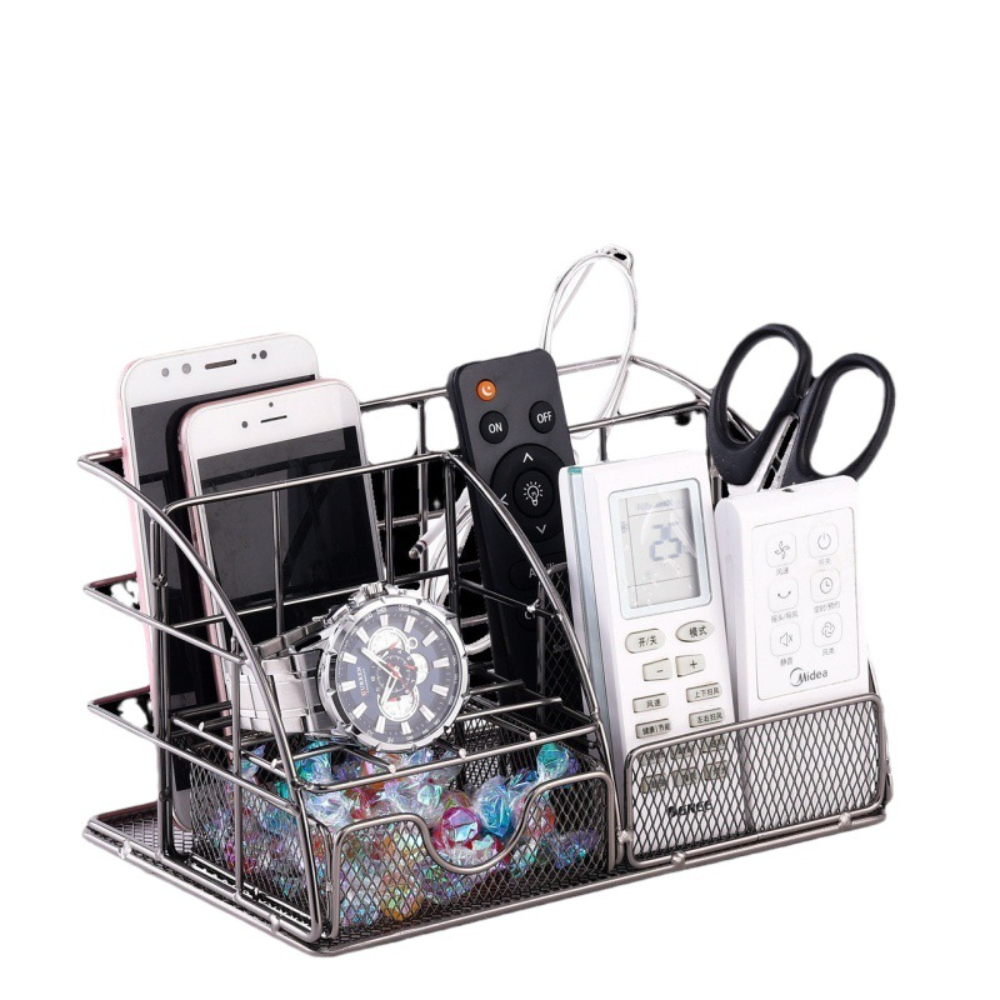 Modern Metal Desk Organizer with Storage Trays for Files Pens Office ...