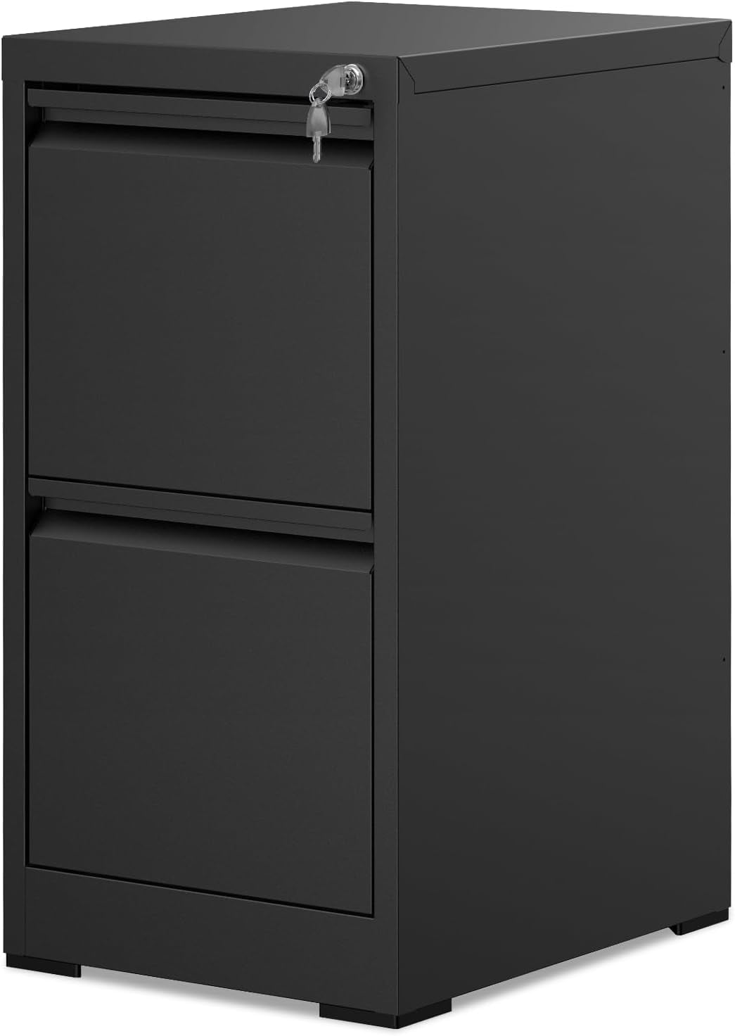 Modern Metal File Cabinet with Lock, Anti-Tip Tall Vertical Storage ...
