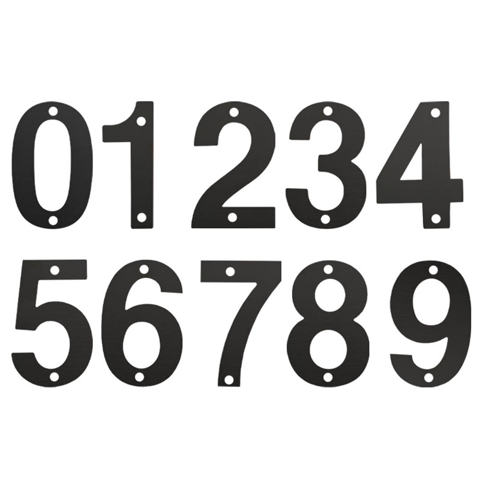 Modern Metal House Number, Floating Address Sign, Garden Garage Mailbox ...