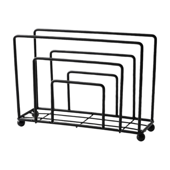 Modern Metal Napkin Rack - Sleek Black Iron Holder for Kitchen Tables ...