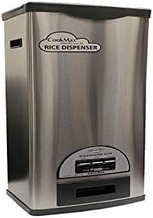 Modern Minimalist 30 Pounds Stainless Steel Rice Dispenser, 12 inches x ...