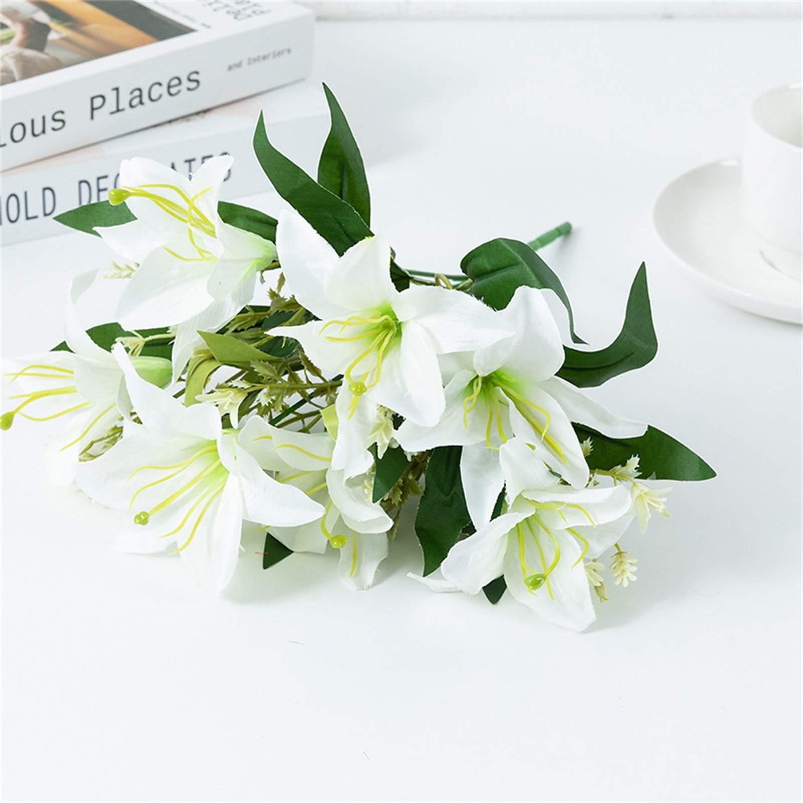 Modern Minimalist Artificial Flower Vase,Artificial Seven Pronged Of ...
