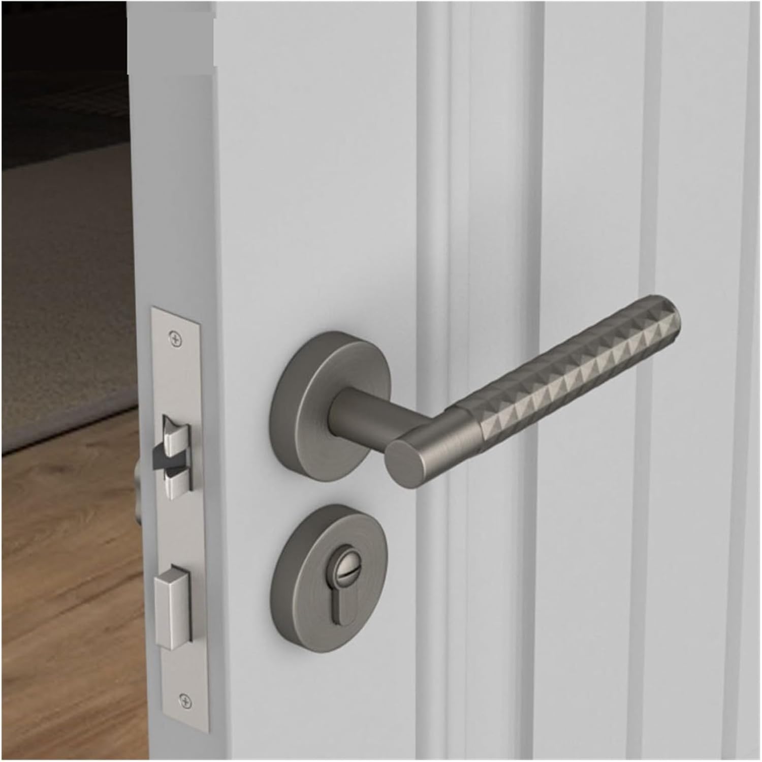 Modern Minimalist Bedroom Interior Door Lock French Light Luxury Black ...